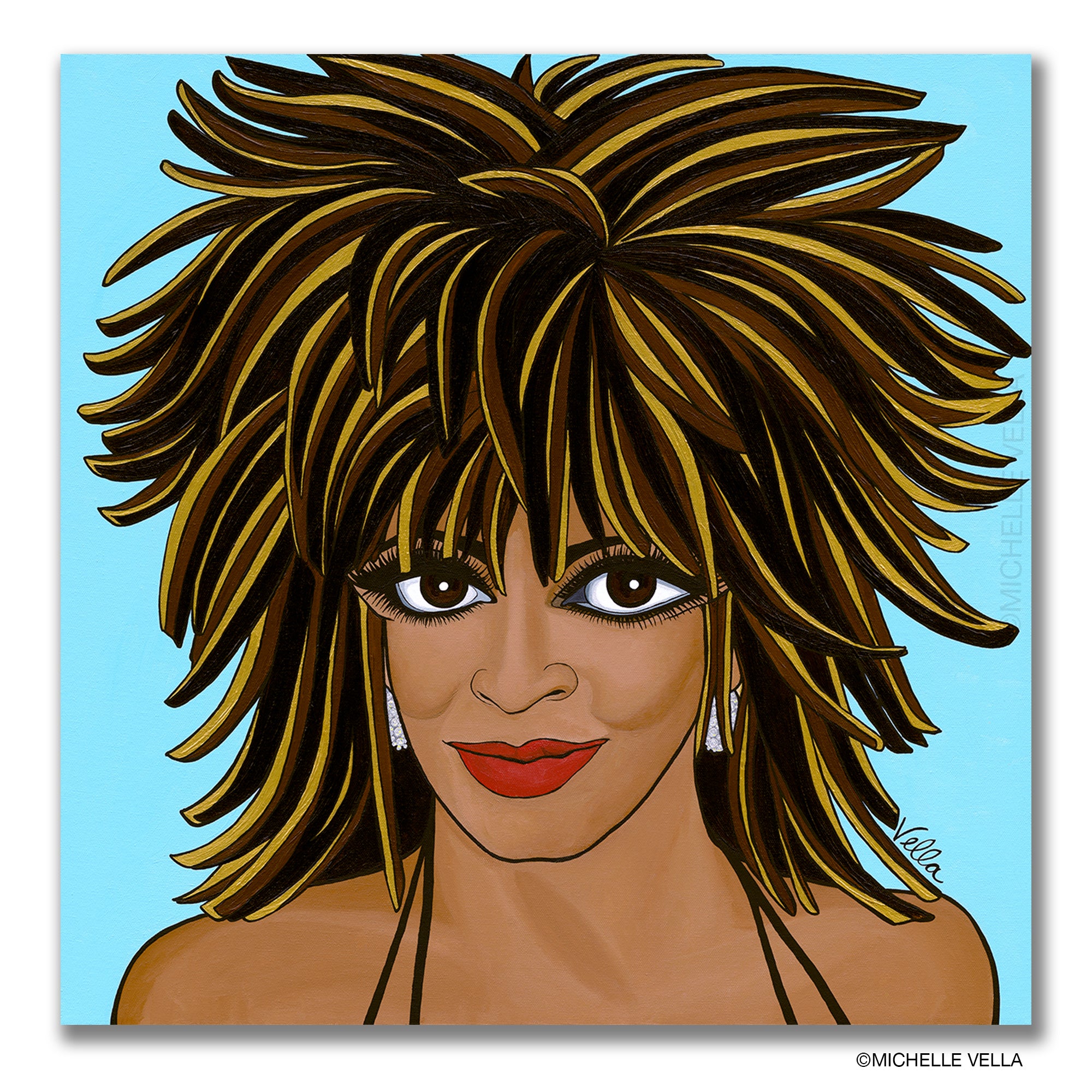 Tina Turner, Original Painting – MICHELLE A VELLA